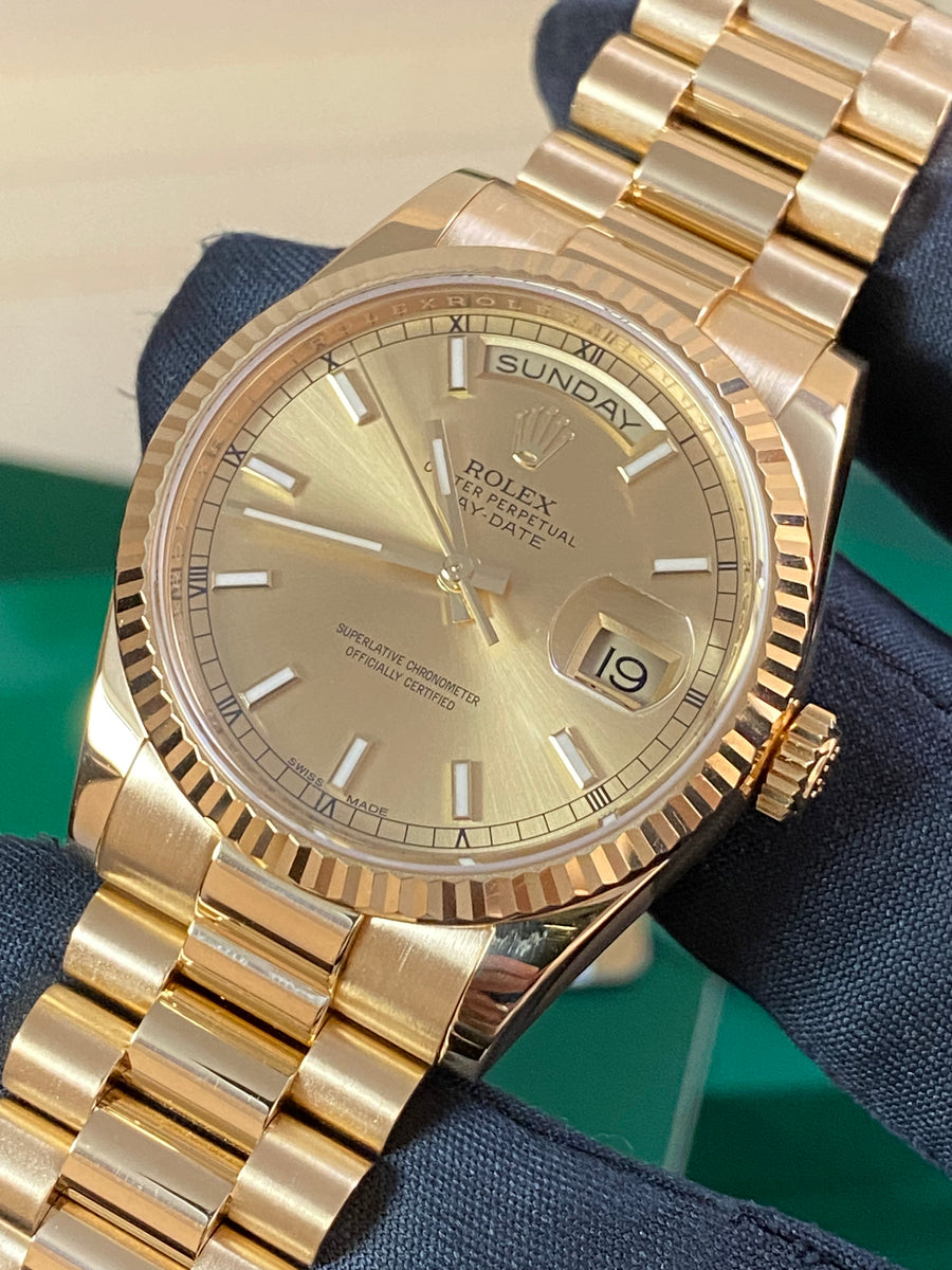Authentic Rolex Day-Date | Time of Swiss Inc – Time of Swiss INC