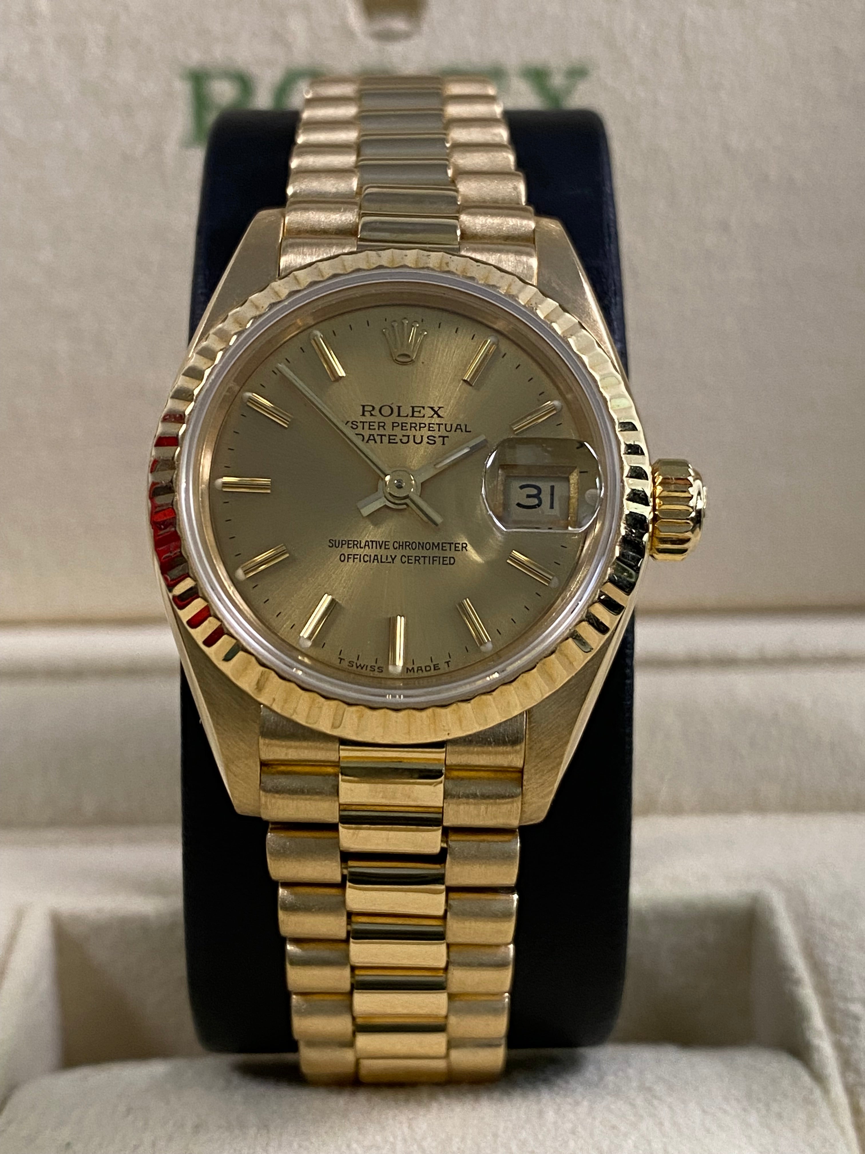 Rolex Lady-Datejust - 1993- Champagne Index Dial - 69178 – Time of ...